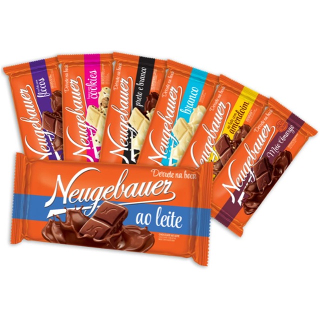 Barra de Chocolate Cremoso Neugebauer 90g - 7 Sabores | Shopee Brasil