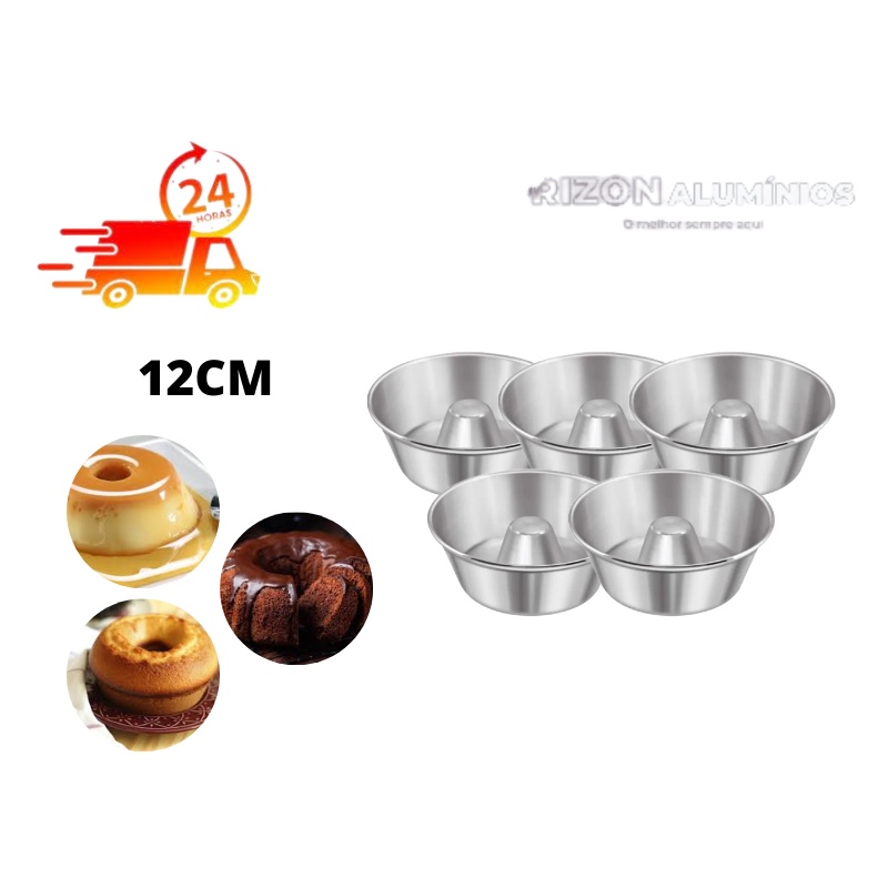 Kit com 5 Mini/Baby Formas de Bolo 12CM-Rizon | Shopee Brasil