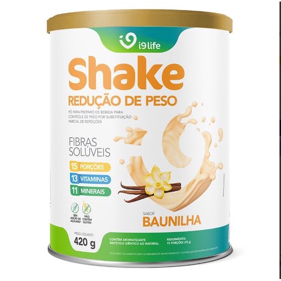 Shake Redução De Peso Sabor Baunilha 420g I9life | Shopee Brasil