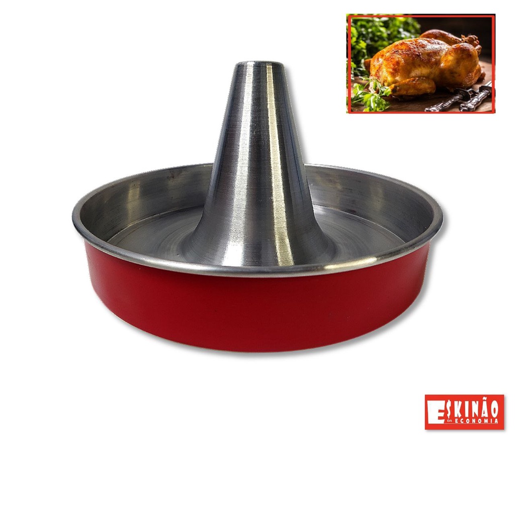 Forma Frango Assadeira Aluminio 23,5 Cm Para Frango Assado | Shopee Brasil