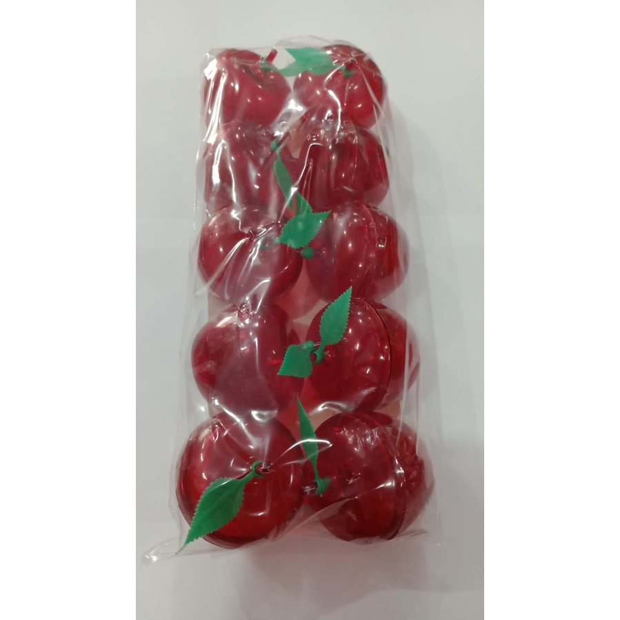 Mini Maça Acrilica Vermelha C 10 Unds Lsctoys Shopee Brasil