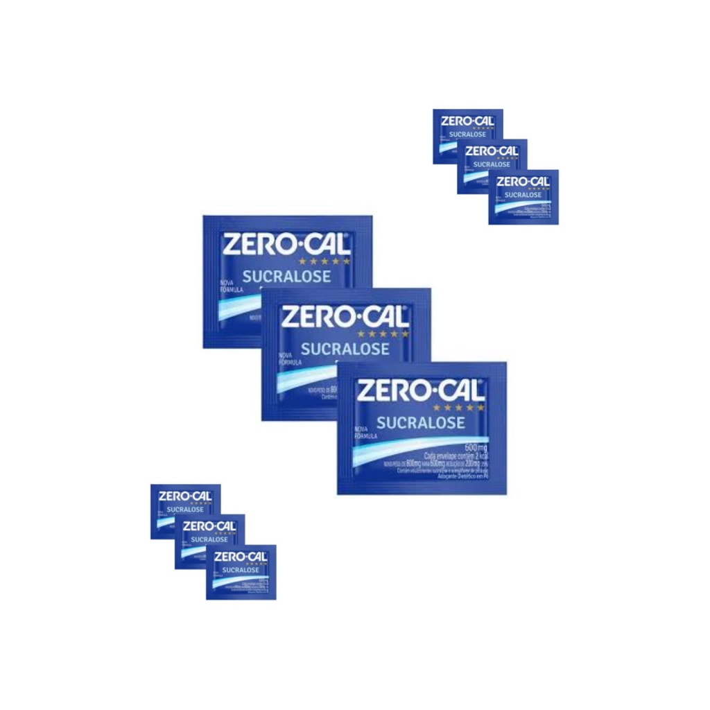 Adoçante zero cal sache 600mg - 100 unidades | Shopee Brasil