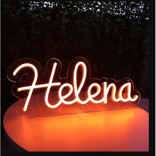 Luminaria Letreiro Neon Led Personalizado De 5 A 8 Letras | Shopee Brasil