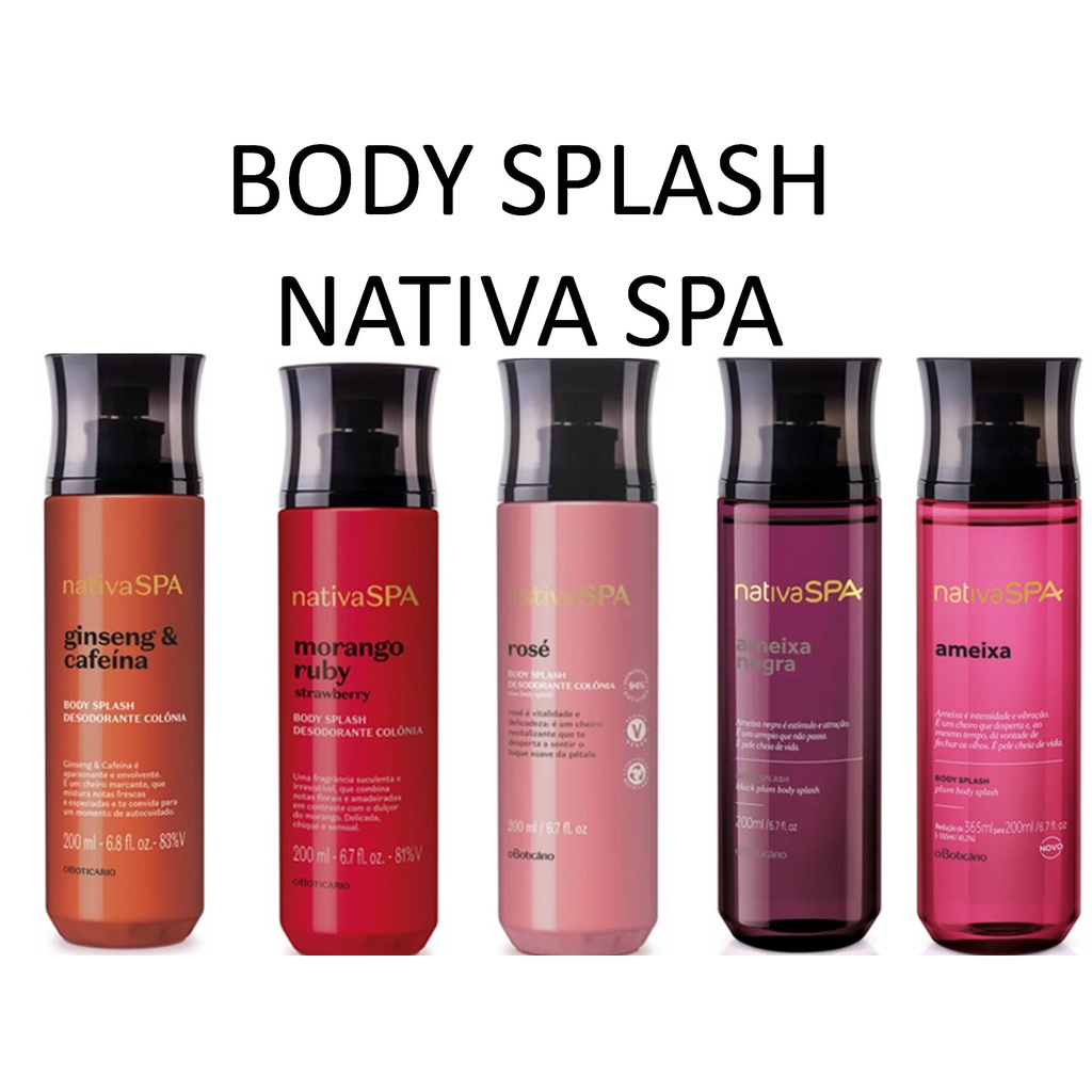 BODY SPLASH NATIVA SPA COLÔNIA 200 ML | Shopee Brasil