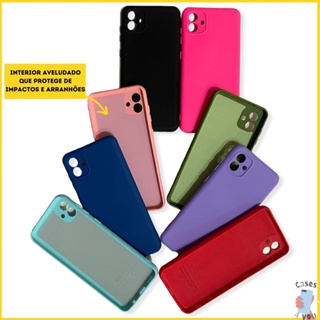 Capa Case Capinha Samsung Galaxy A04 A04s A04E A04 Core A14 Silicone Aveludada Protetora ...