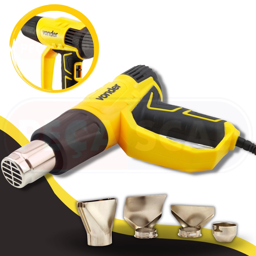 Soprador Térmico De Ar Quente Profissional Vonder STV150 1500w 60Hz Com ...