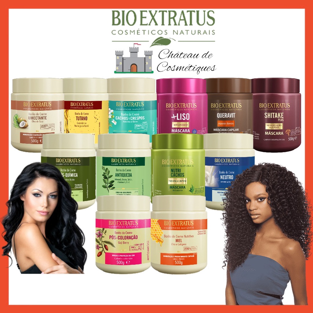 Máscara Bio Extratus Banho de Creme 500g Escolha seu Modelo | Shopee Brasil