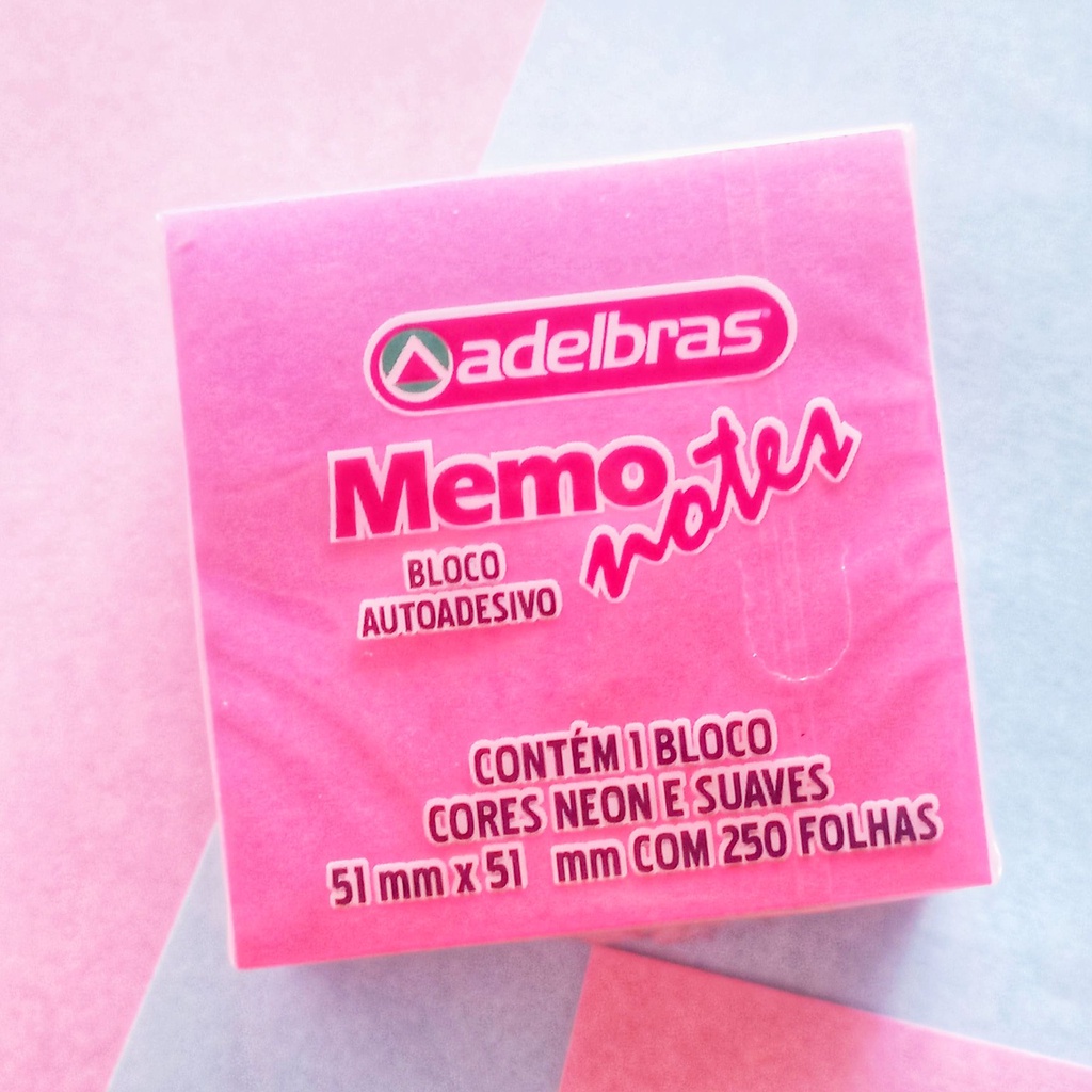 Nota Adesiva Memonote Colors Adelbras | Shopee Brasil