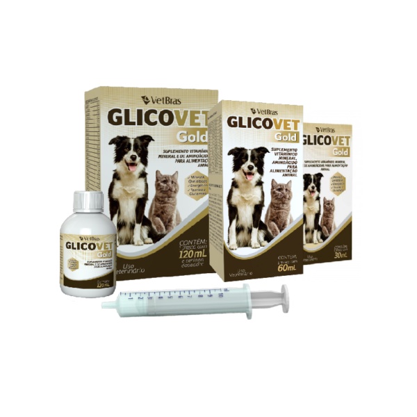 Glicovet Gold Suplemento Vitamínico, Mineral E De Aminoácidos Para ...