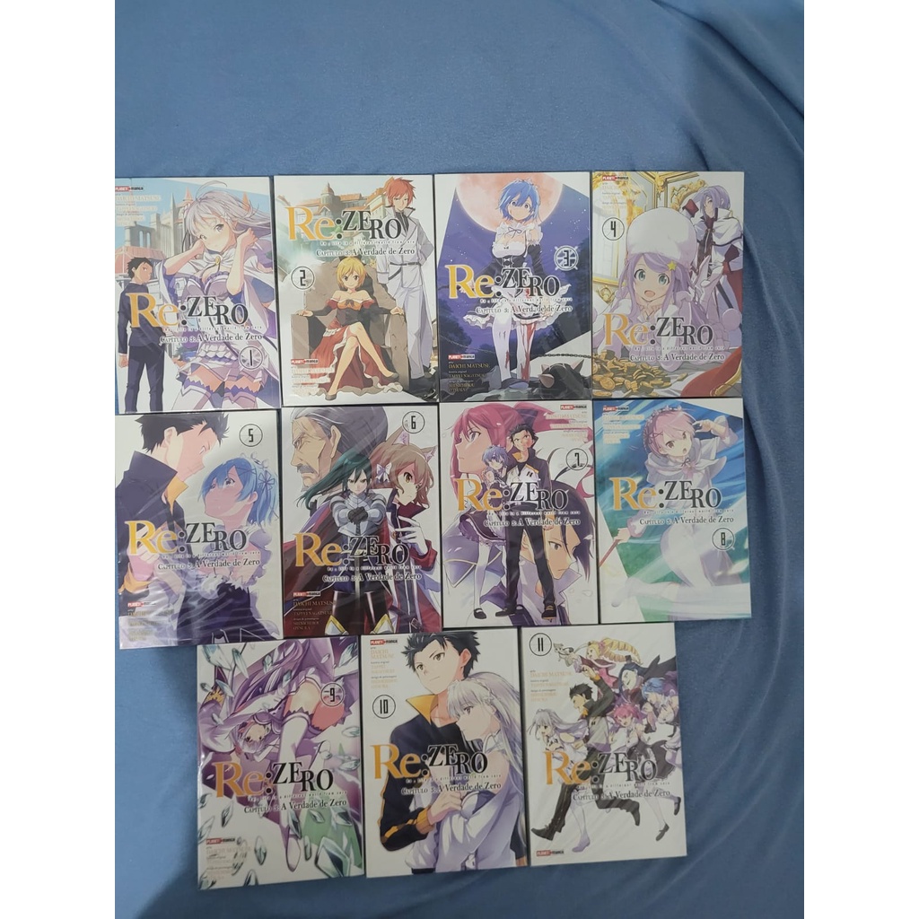 MANGÁ RE:ZERO CAPITULO 3 - COMPLETO EM 11 VOLUMES | Shopee Brasil