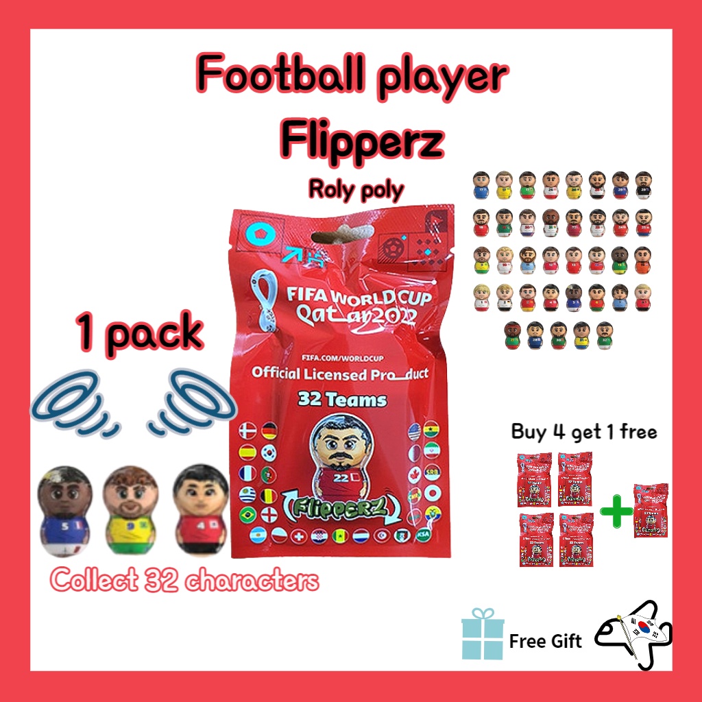 Flipperz/32 Tipos Random/Players De 32 Países/Roly Poli/1 pacote ...