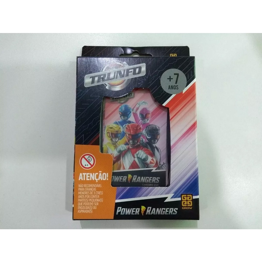 Super Trunfo Power Rangers Grow Lacrado | Shopee Brasil