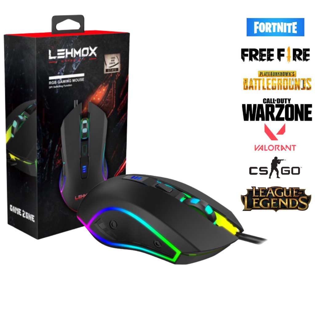 Mouse Gamer Profissional Lehmox Hyper Mause de Alta Performance PRO ...