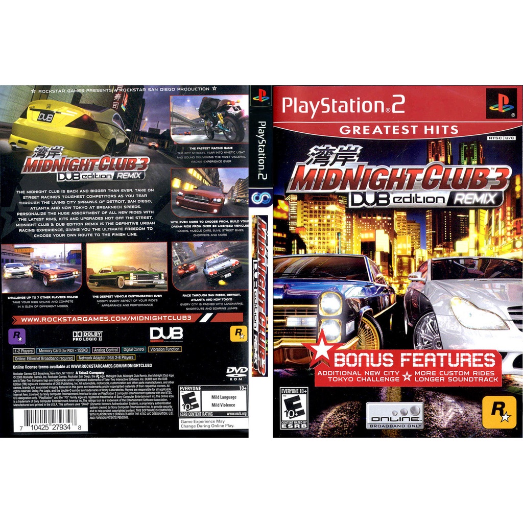 Jogo Midnight Club 3: DUB Edition Remix Ps2 | Shopee Brasil