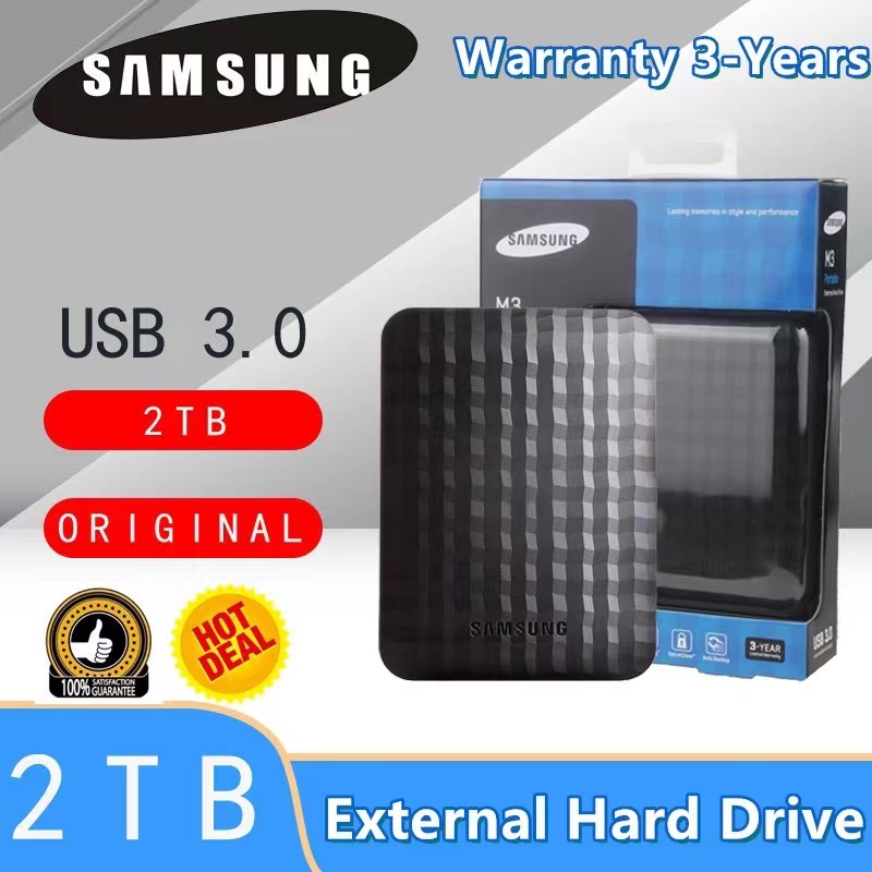 Samsung-M 2TB/1TB Disco Rígido Hd Externo Portátil USB 3.0 | Shopee Brasil