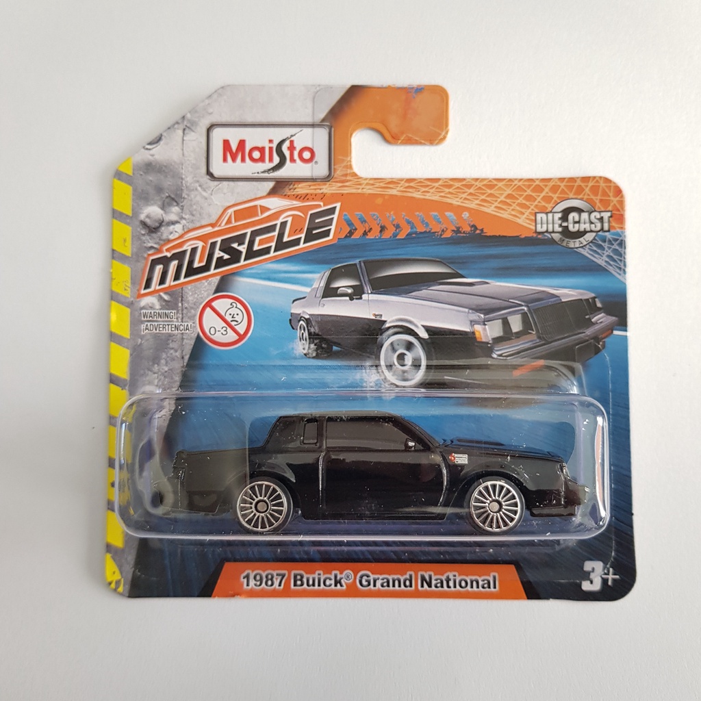 MINIATURA CARRO BUICK GRAND NATIONAL 1987 PRETO - 1:64 - MAISTO FRESH ...