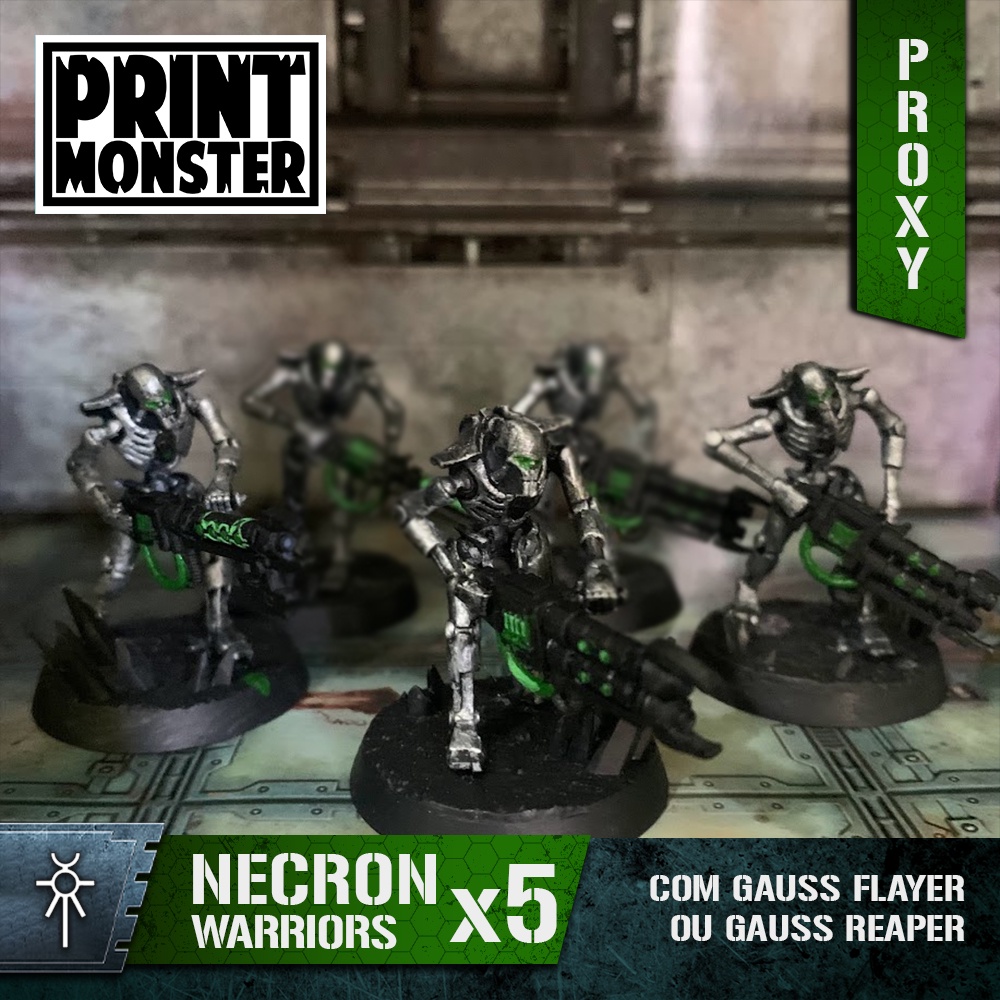 Kit 5 Necron Warriors - Miniaturas para Warhammer 40k, Kill Team, One ...