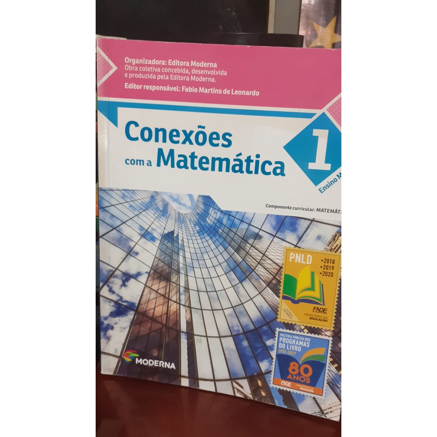 LIVRO- CONEXÕES COM A MATEMÁTICA- 1 -5a. 2016- ENSINO MÉDIO- RARO ...