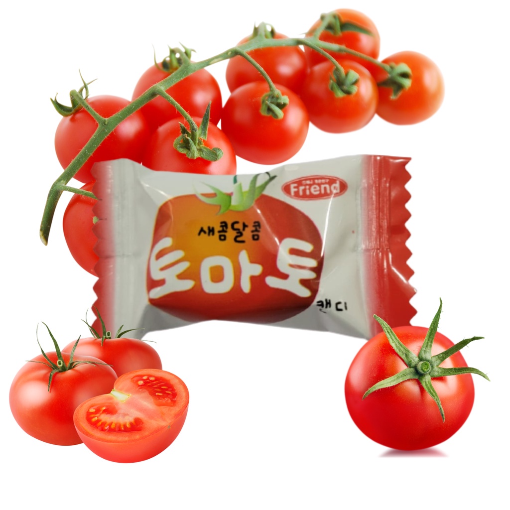 Bala Coreana Tomato Candy Mammos Sabor Tomate Coreia Korea x5 unidades ...