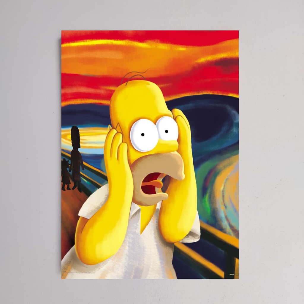Quadro Decorativo Homer Simpson o Grito | Shopee Brasil Quadro Decorativo Homer Simpson o Grito | Shopee Brasil