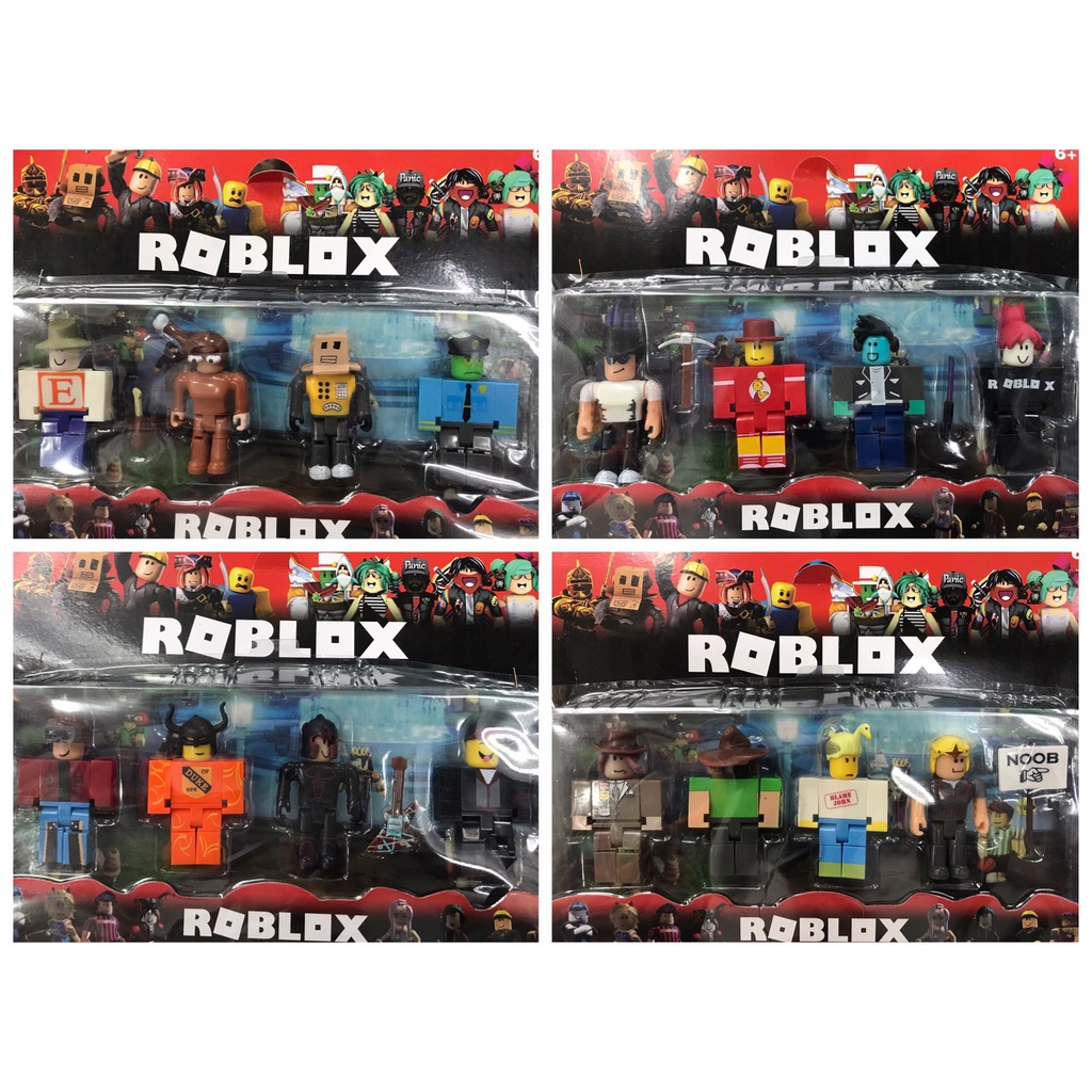 Kit 4 Bonecos ROBLOX Com Acessórios Pronta Entrega | Shopee Brasil