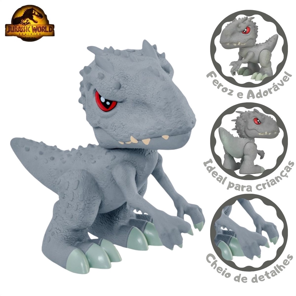 Dinossauro Brinquedo Jurassic World Dominion Rex Baby Articulado Vinil ...