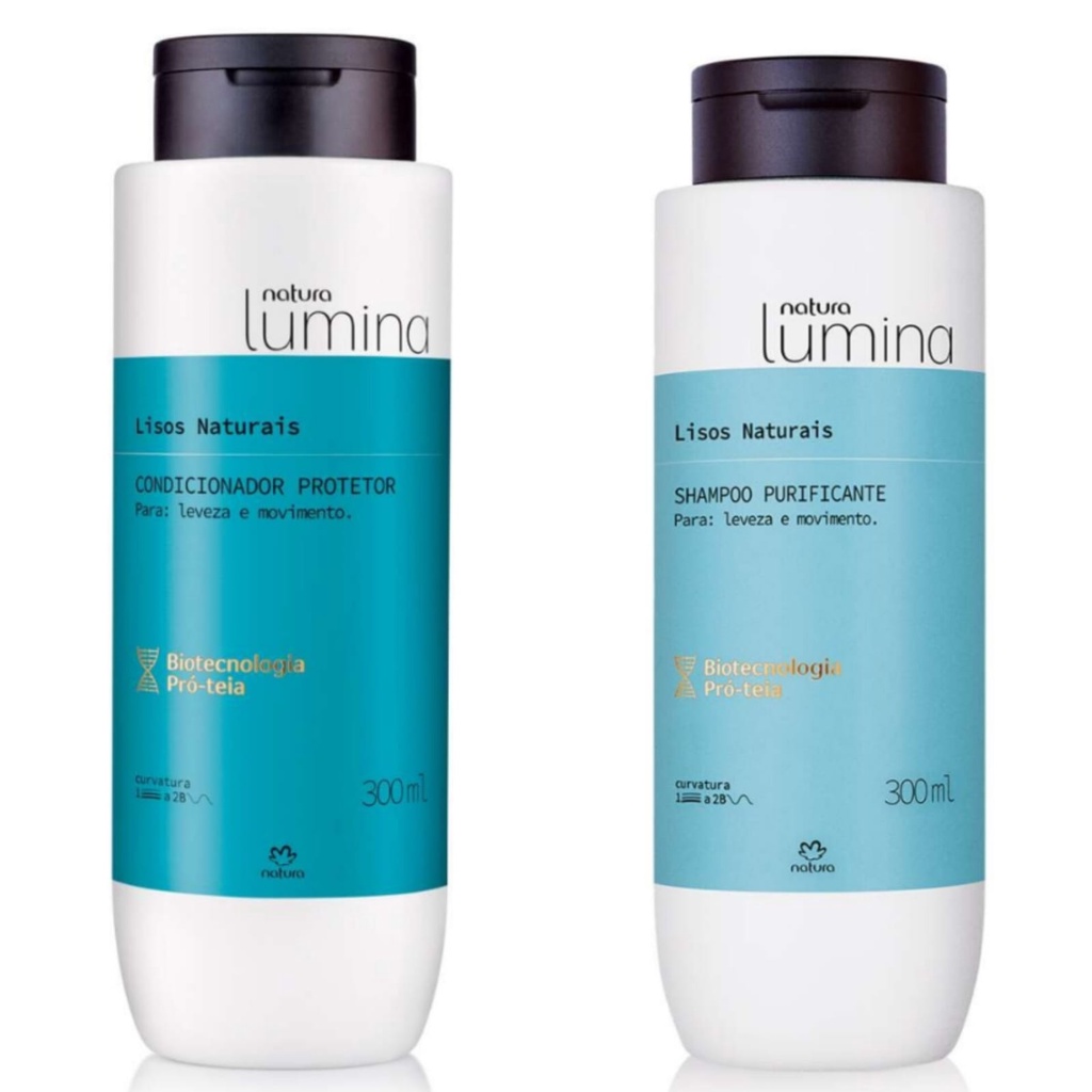 Kit Lumina Shampoo Purificante e Condicionador Protetor para Cabelos ...