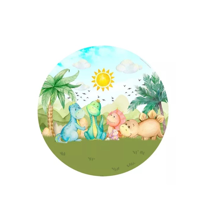 Painel Festa Redondo Sublimado 3d Tecido C/elástico 1,5 Diam | Shopee Brasil