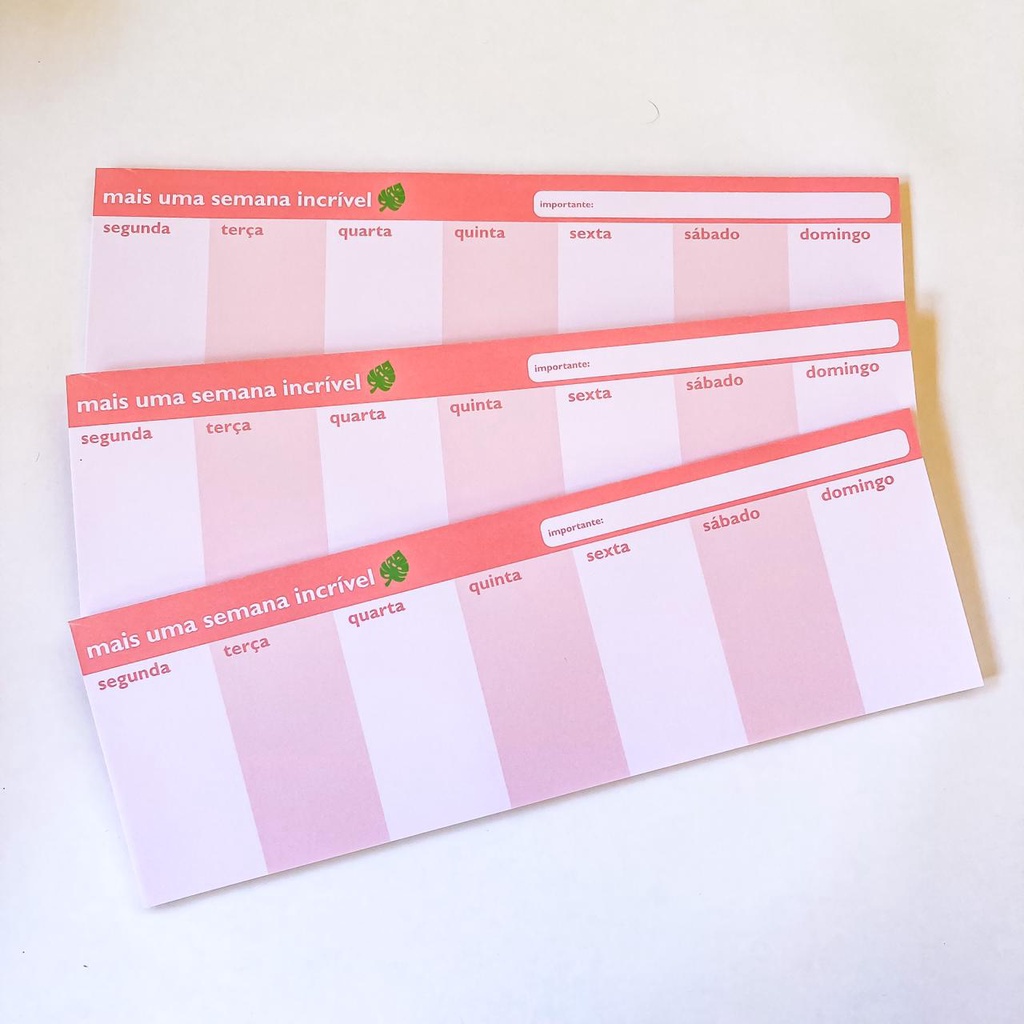 Bloco Planner Semanal | Shopee Brasil