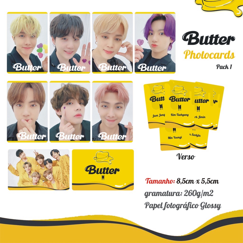 Bts - Butter Photocards - Fanmade - Pack1 | Shopee Brasil