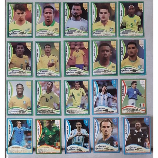 Lote Com 62 Cards Diferentes Copa 2022 - Copa Do Mundo - Fifa World Cup ...