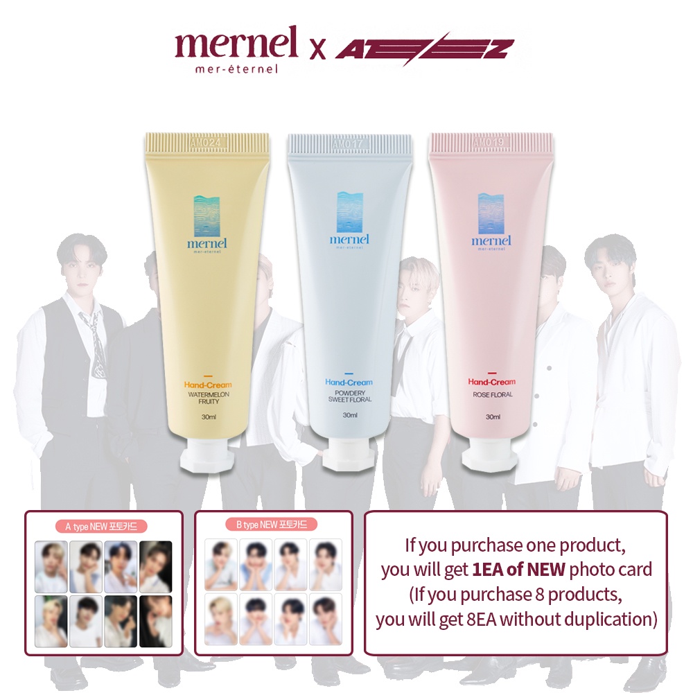 Ateez x mernel HAND CREAM 30ml | This is not in any campaign | Shopee ...