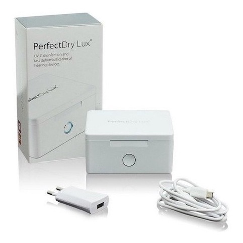 Desumidificador de Aparelho Auditivo Elétrico Perfect Dry Lux UV-C 360º ...