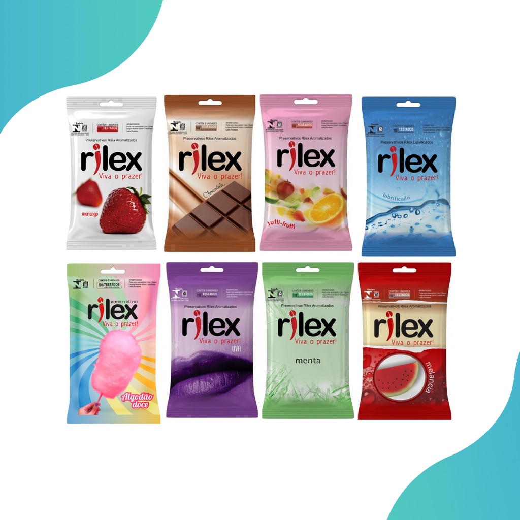 Preservativo Rilex (Pacote com 3 unidades.) | Shopee Brasil
