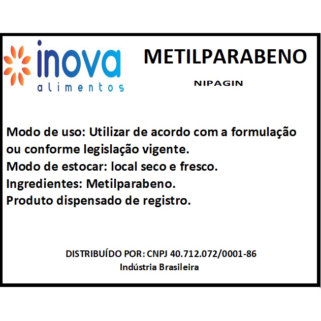 Metilparabeno Nipagin - Saco 25kg | Shopee Brasil