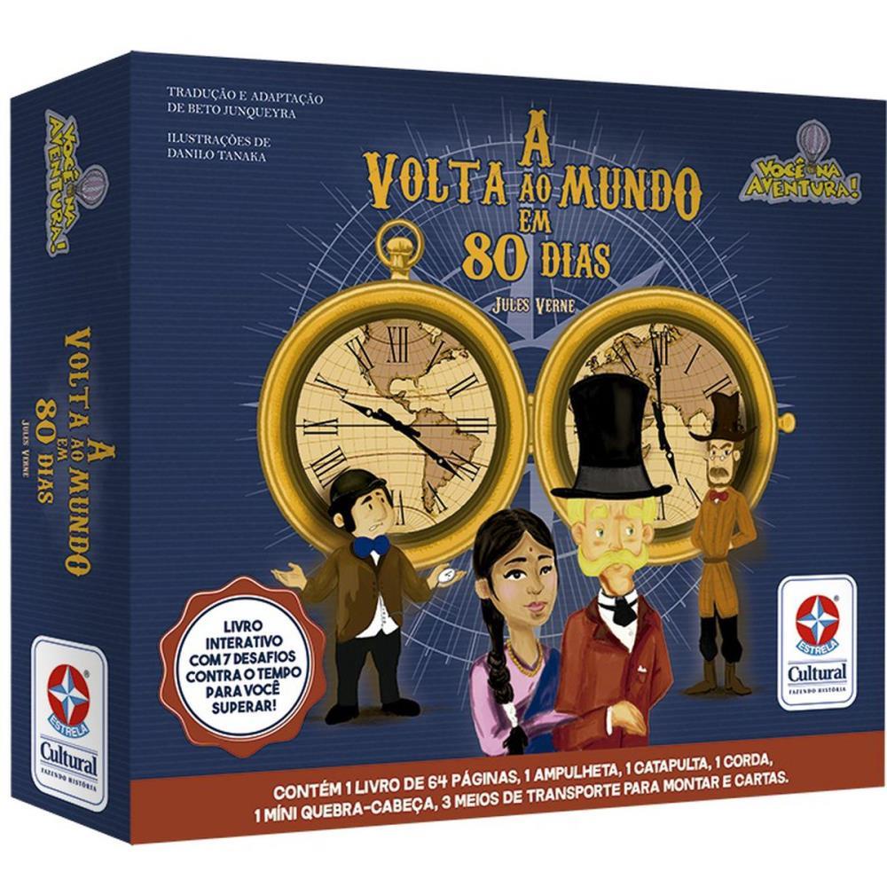 Jogo: A Volta Ao Mundo Em 80 Dias | Livro Interativo - Estrela Cultural | Shopee Brasil