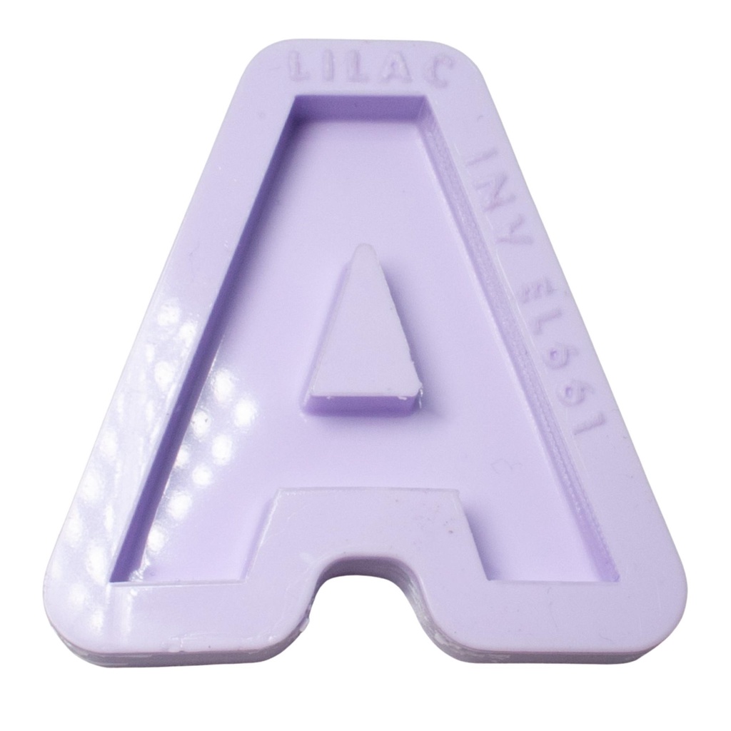 Molde de Silicone para Resina Letras de Alfabeto Padrão Invertido ...