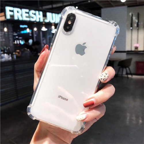 Capa Transparente iPhone Capinha Silicone Antichoque IPhone XR 11 6 7 ...