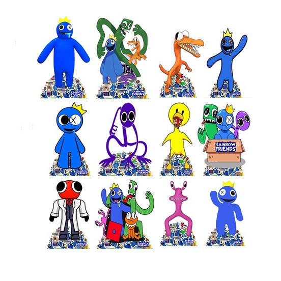 Kit Display Rainbow Friends 10 peças 20cm MDF | Shopee Brasil