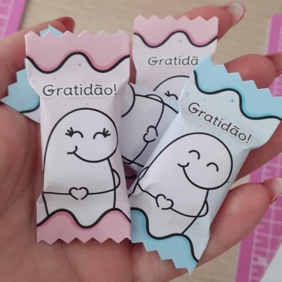 100 Adesivos Para Balas, Confeitos, Chiclete, Personalizados com sua ...