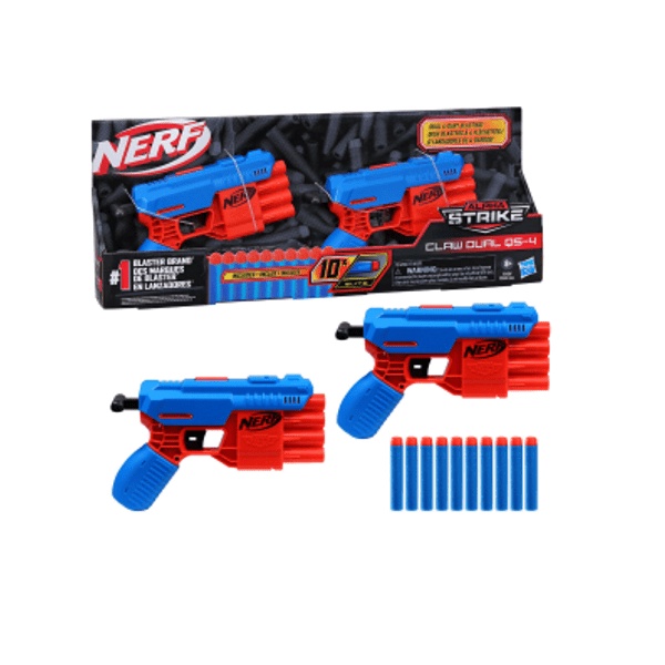 Nerf Alpha Strike Claw Dual QS 4 - Hasbro | Shopee Brasil