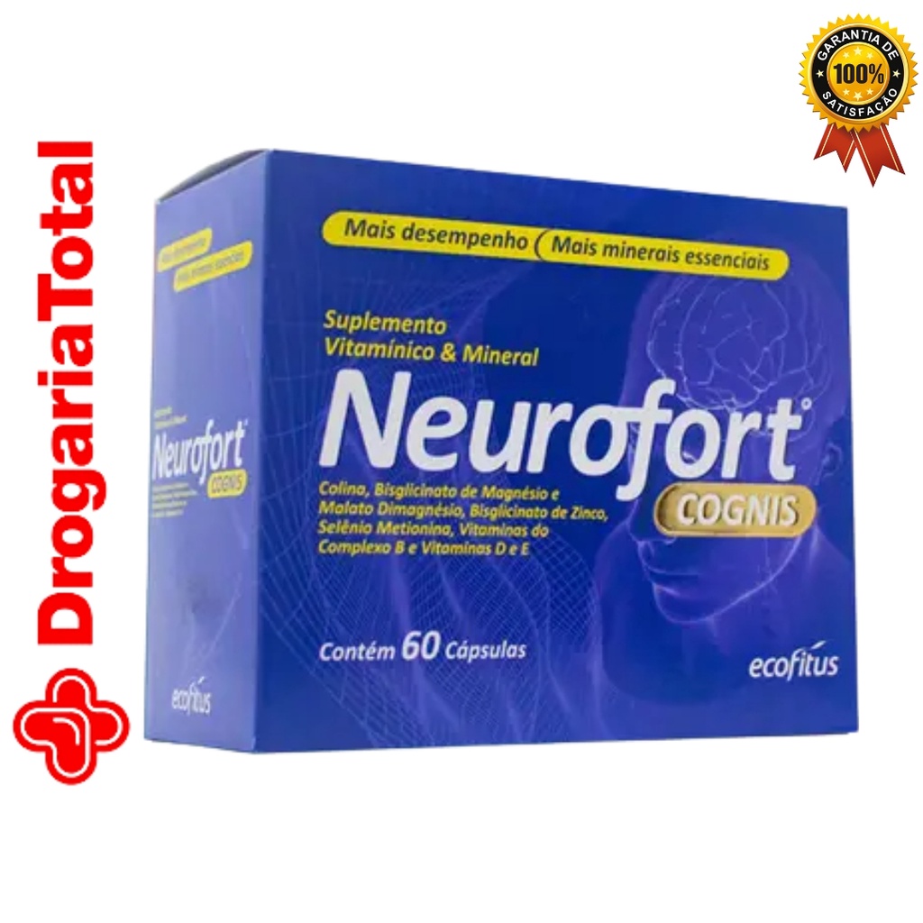 Suplemento Vitaminico Neurofort Cognis c/60 capsulas | Shopee Brasil