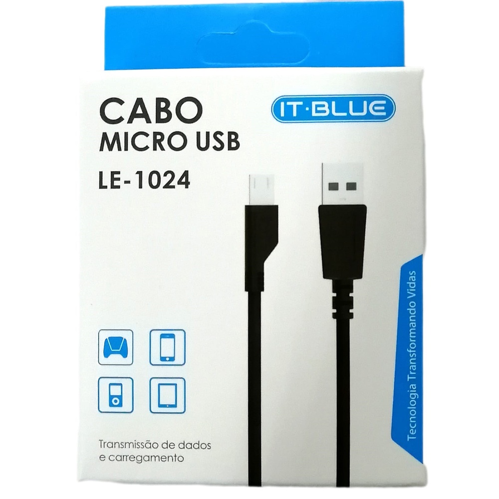 Cabo usb micro v8 para celular android comum promoção 1 metro | Shopee ...