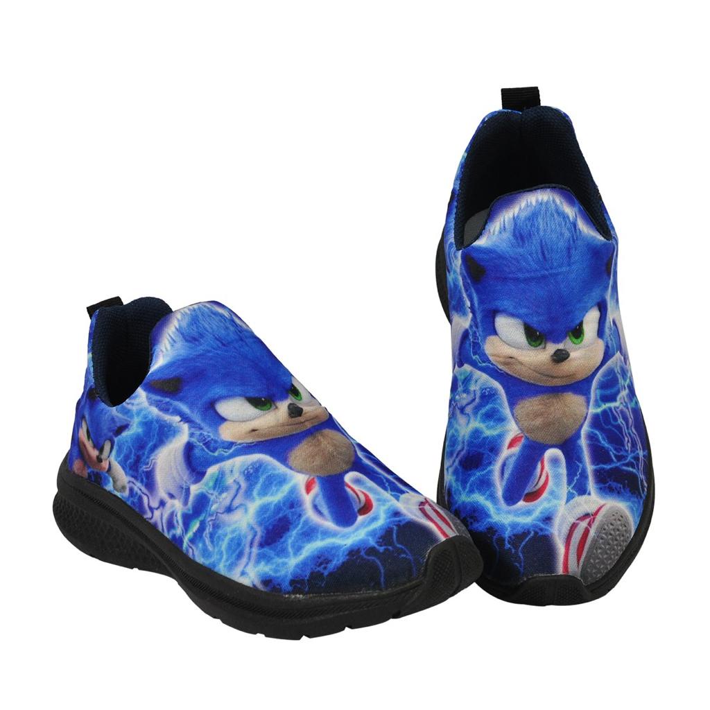 Tênis Infantil Masculino Personagem Super Herói Sonic / Homem Aranha ...