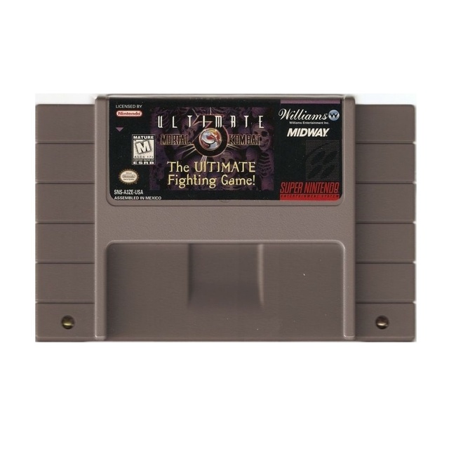 Cartucho original Ultimate mortal kombat 3 (label gasta) super nintendo ...