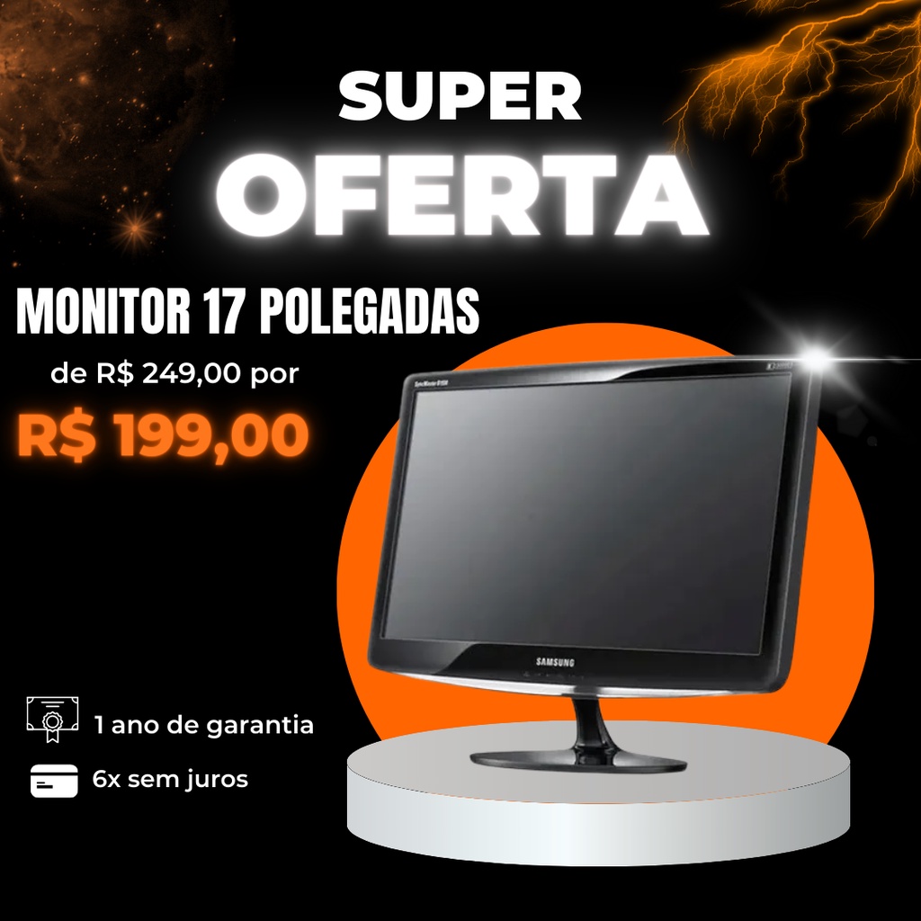 MONITOR 17 POLEGADAS, DIVERSAS MARCAS E MODELOS | Shopee Brasil