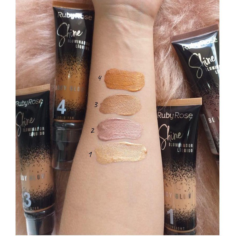 Iluminador Corporal Shine – Ruby Rose | Shopee Brasil