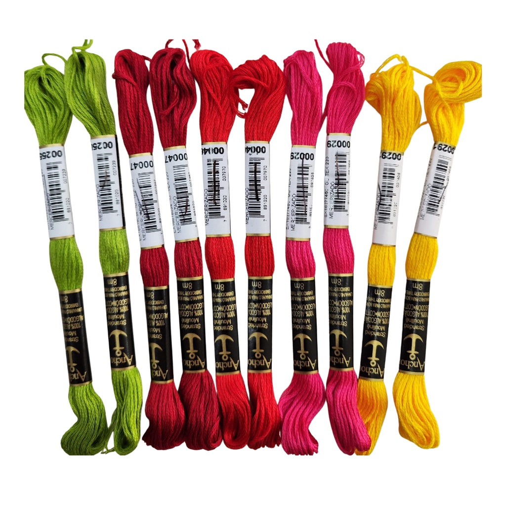 LINHA MEADA ANCHOR KIT COM 10 UNIDADES CORES SORTIDA (cores da foto ...