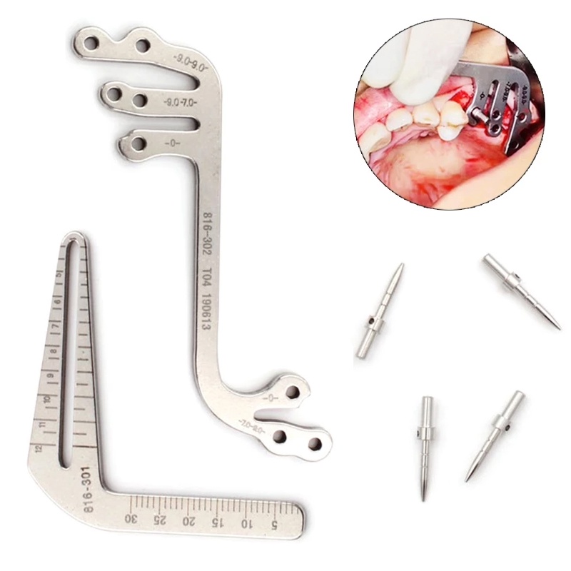 Dental Implant Guide Tool Set Oral Implant Locator Locating Ruler ...