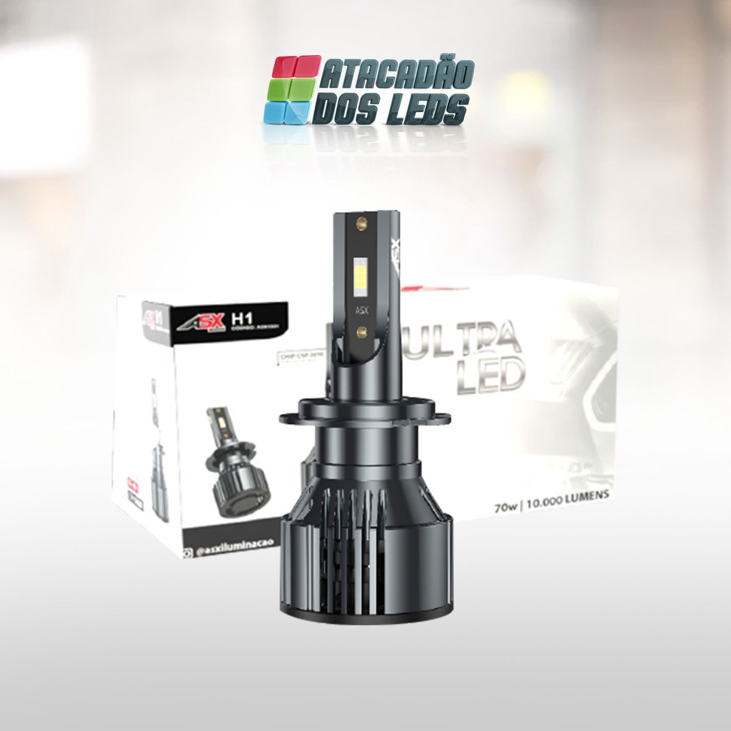 Ultra Led Com Chip Csp 10000 Lumens Asx H1H3 H4 H7 H11 H16 H27 HB3/HB4 ...